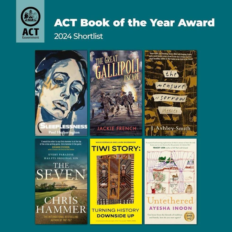 ACT Book of the Year 2024 shortlist - j. ashley-smith